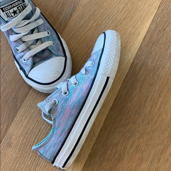 Converse | Shoes | Converse Girls Size 2 Pink Blue Swirl | Poshmark